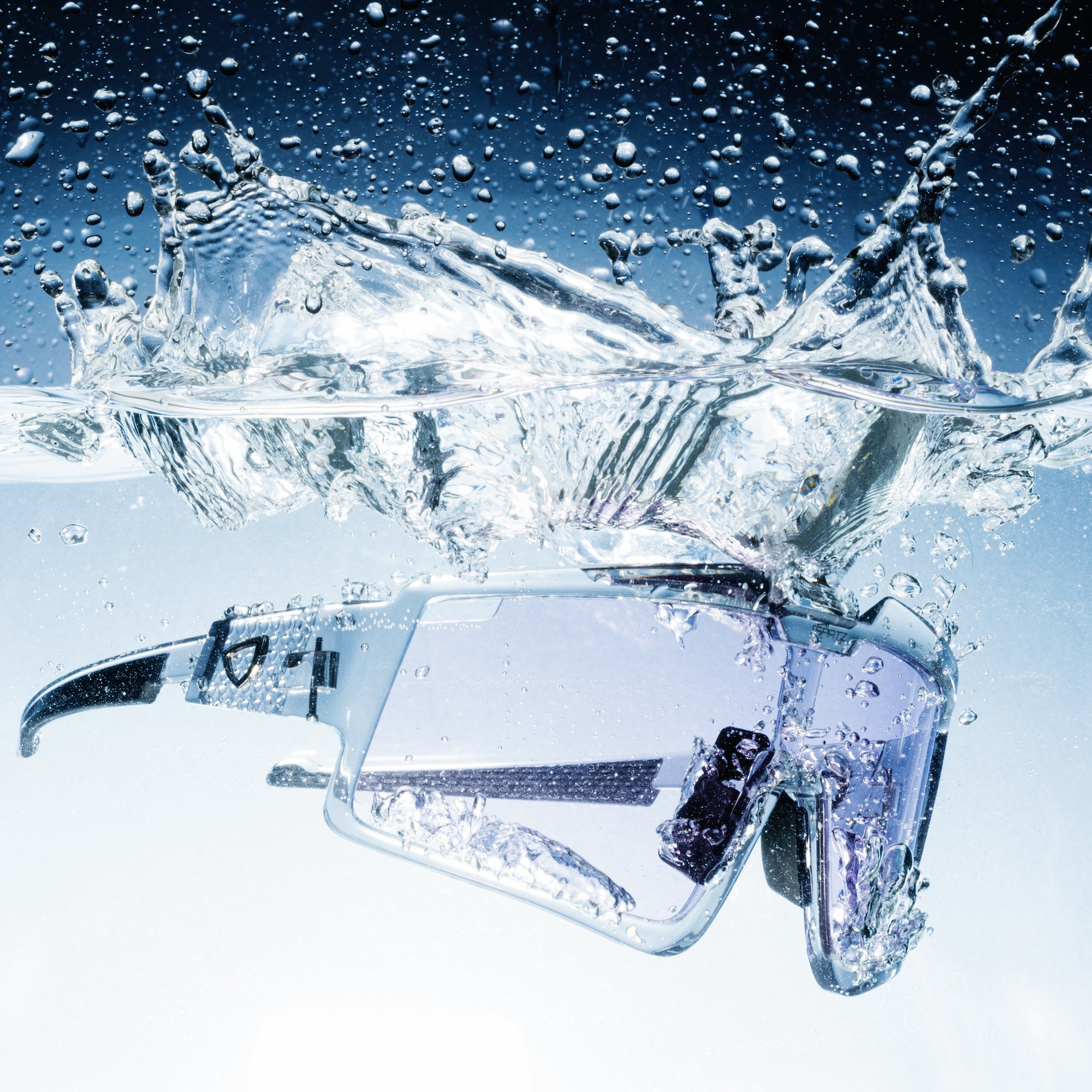 SPATZ "SHIELD" Glasses - Translucent Ice Grey #SHIELD – SpatzWear