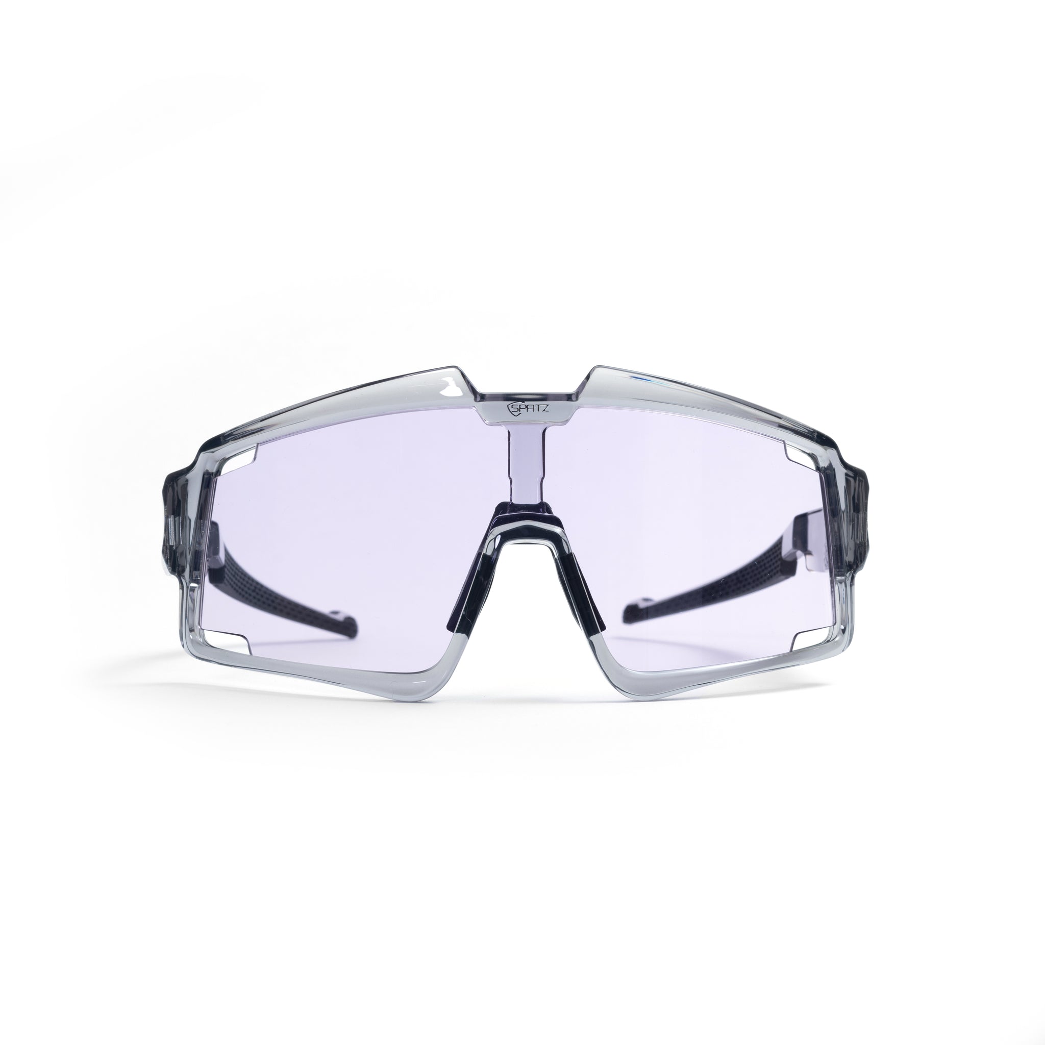 SPATZ "SHIELD" Glasses - Translucent Ice Grey #SHIELD – SpatzWear