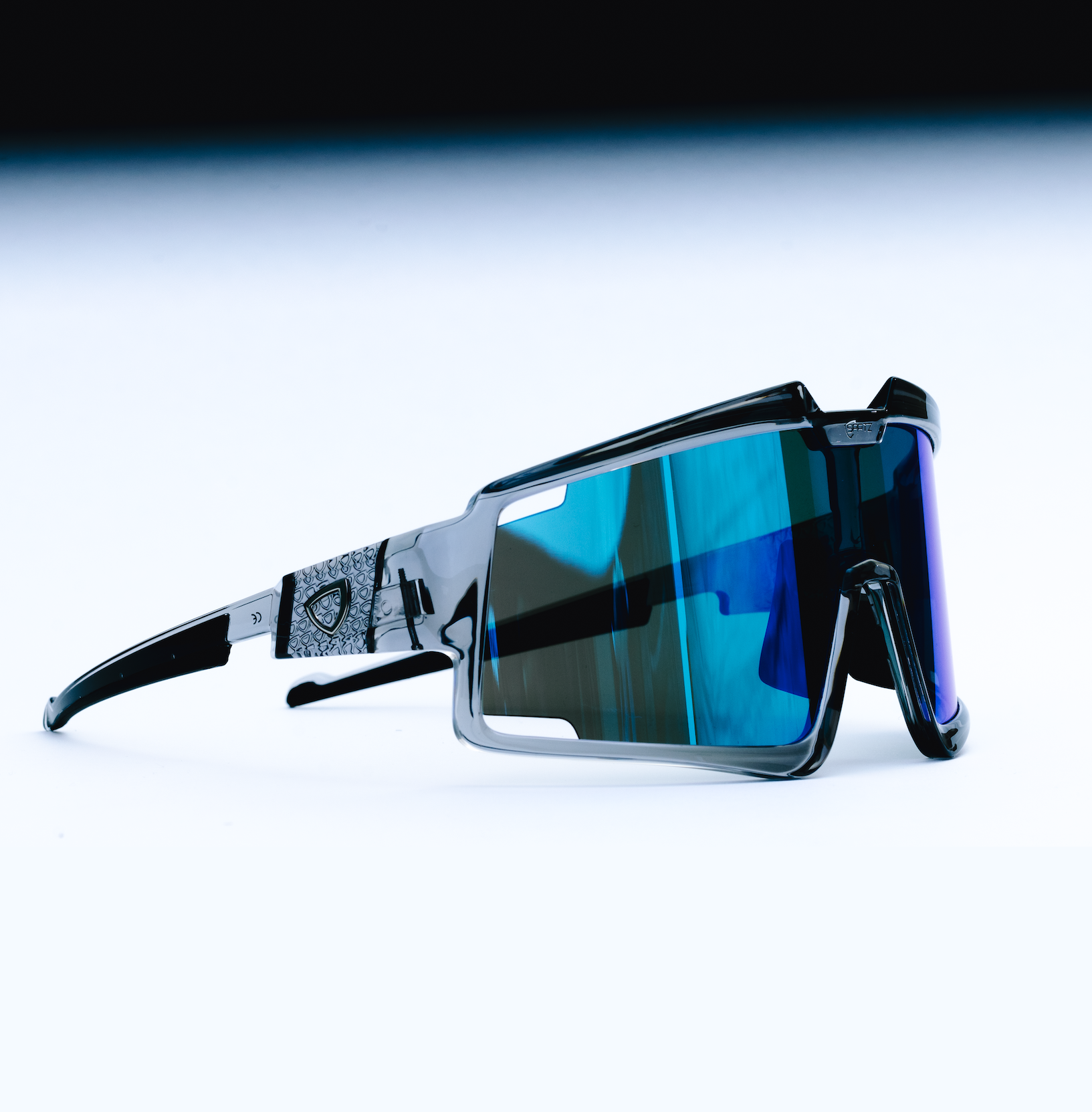 SPATZ "SHIELD" Glasses - Translucent Ice Grey #SHIELD – SpatzWear