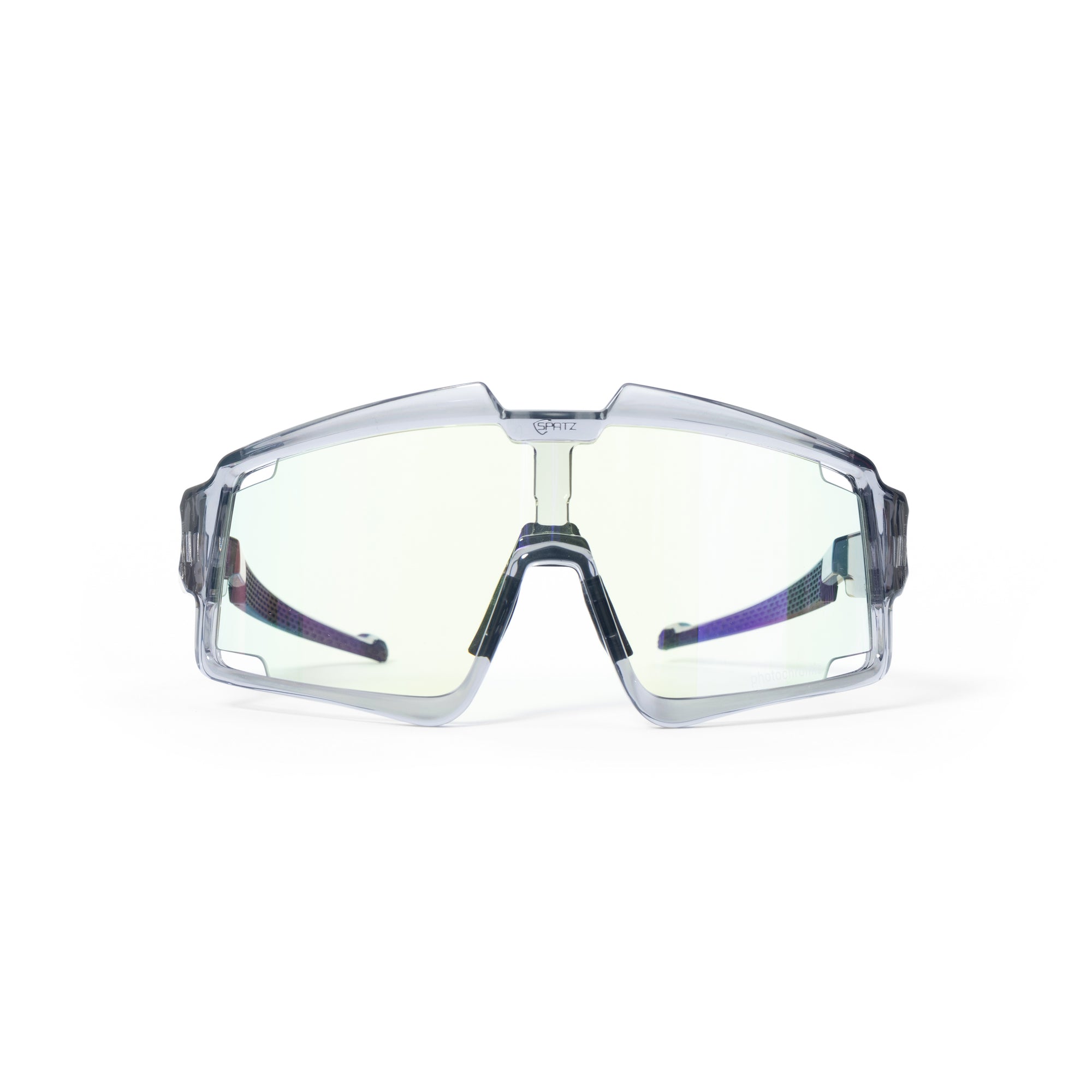 SPATZ "SHIELD" Glasses - Translucent Ice Grey #SHIELD – SpatzWear