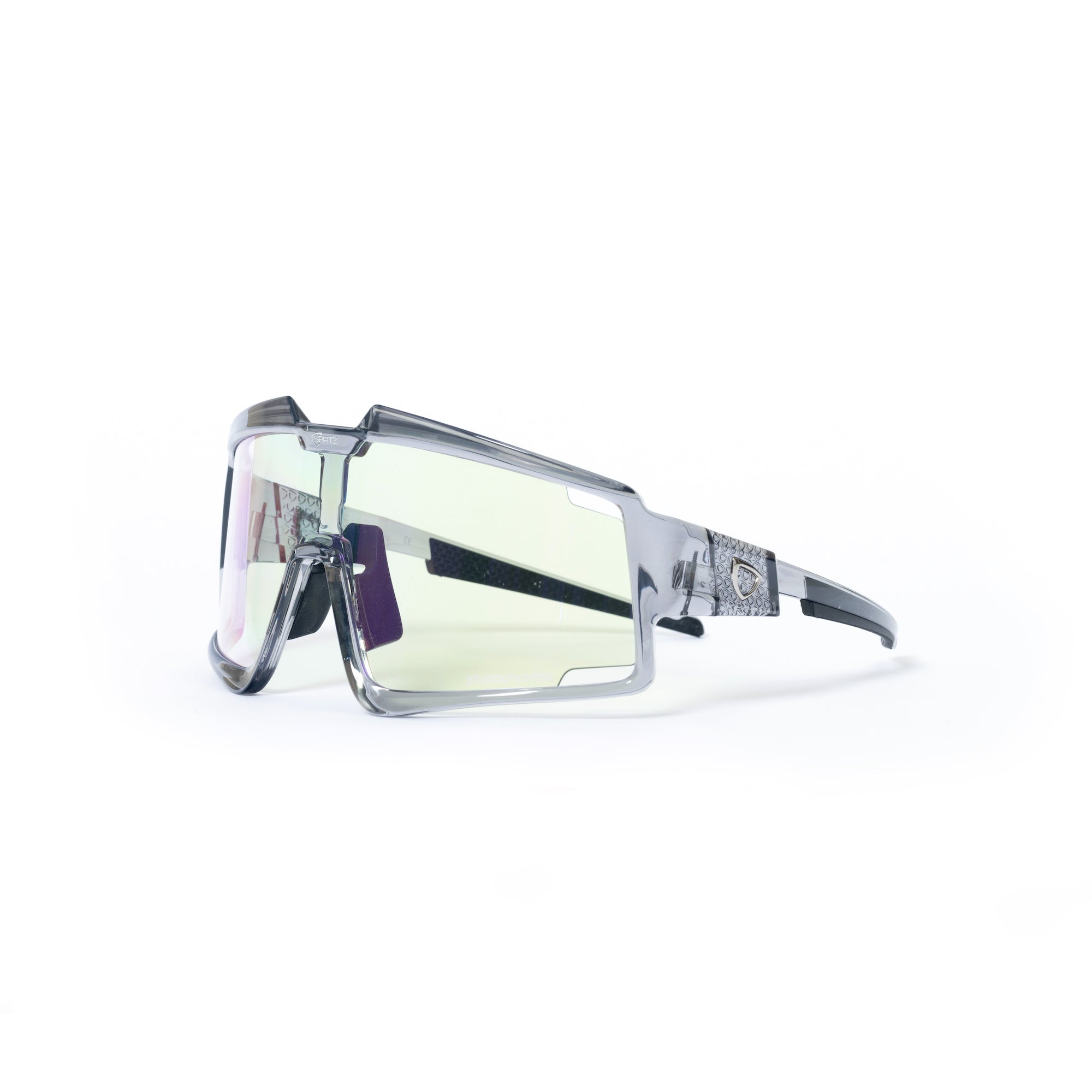 SPATZ "SHIELD" Glasses - Translucent Ice Grey #SHIELD – SpatzWear